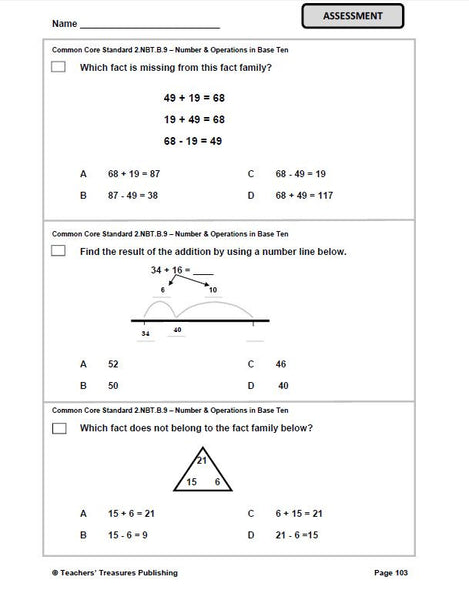 2nd Grade Alabama Common Core Math - TeachersTreasures.com | Teachers ...
