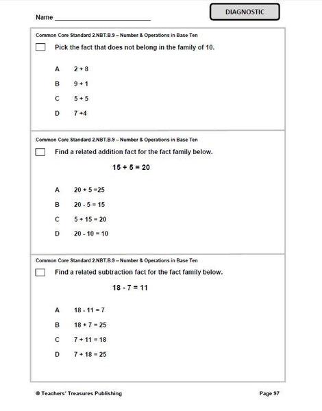 2nd Grade Nevada Common Core Math - TeachersTreasures.com | Teachers ...