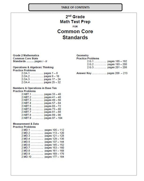2nd Grade Alabama Common Core Math - TeachersTreasures.com | Teachers ...
