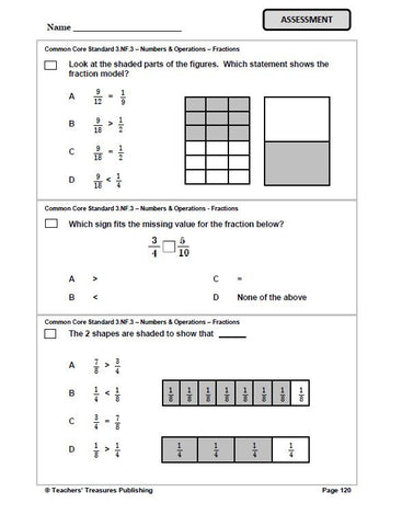 3rd Grade New Hampshire Common Core Math- TeachersTreasures.com ...
