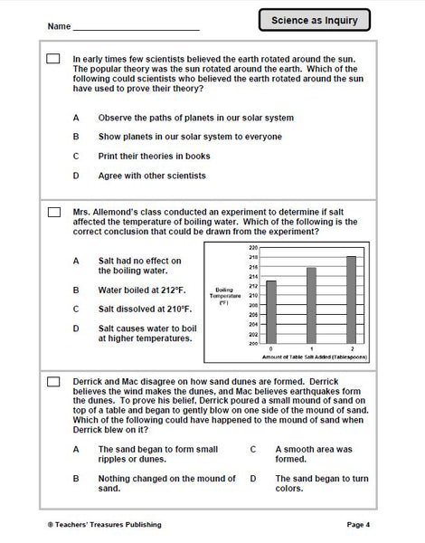 Science Workbook: Grades 4-5 | Teachers' Treasures